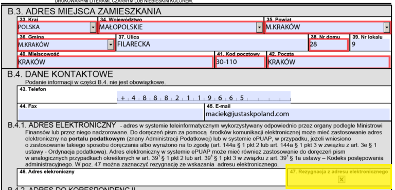 NIP Number For Foreigners In Poland NIP 7 Form In English 