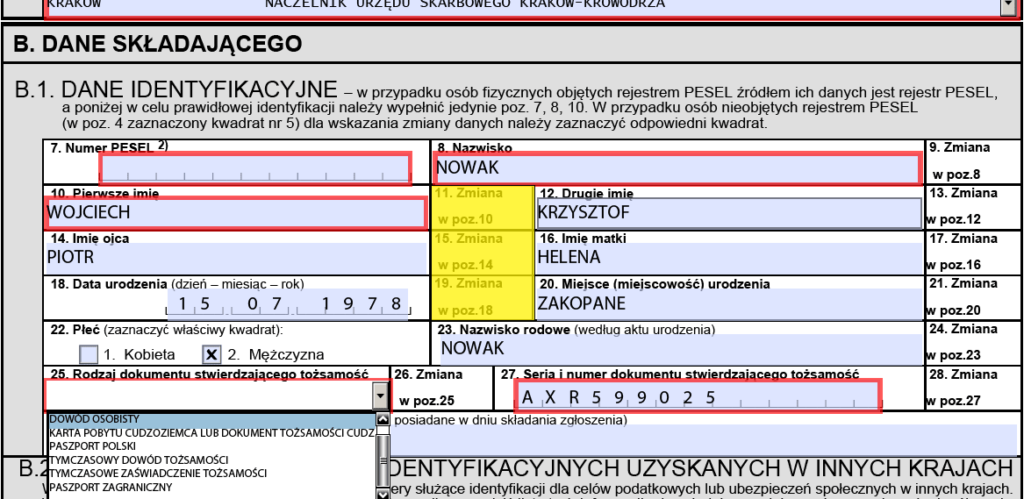 NIP Number For Foreigners In Poland NIP 7 Form In English 